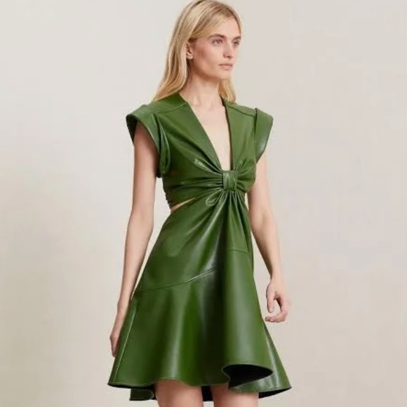 A.L.C. | Dresses | Nwt Alc Lexi Vegan Leather Cutout Mini Dress | Poshmark